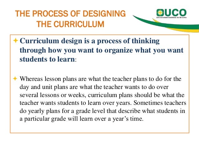 Curriculum Designing Process