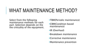 TPM -The process of equipment maintenance | PPT