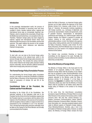 Sir Ali's lecture the process of foreign policy formulation of pakistan ...