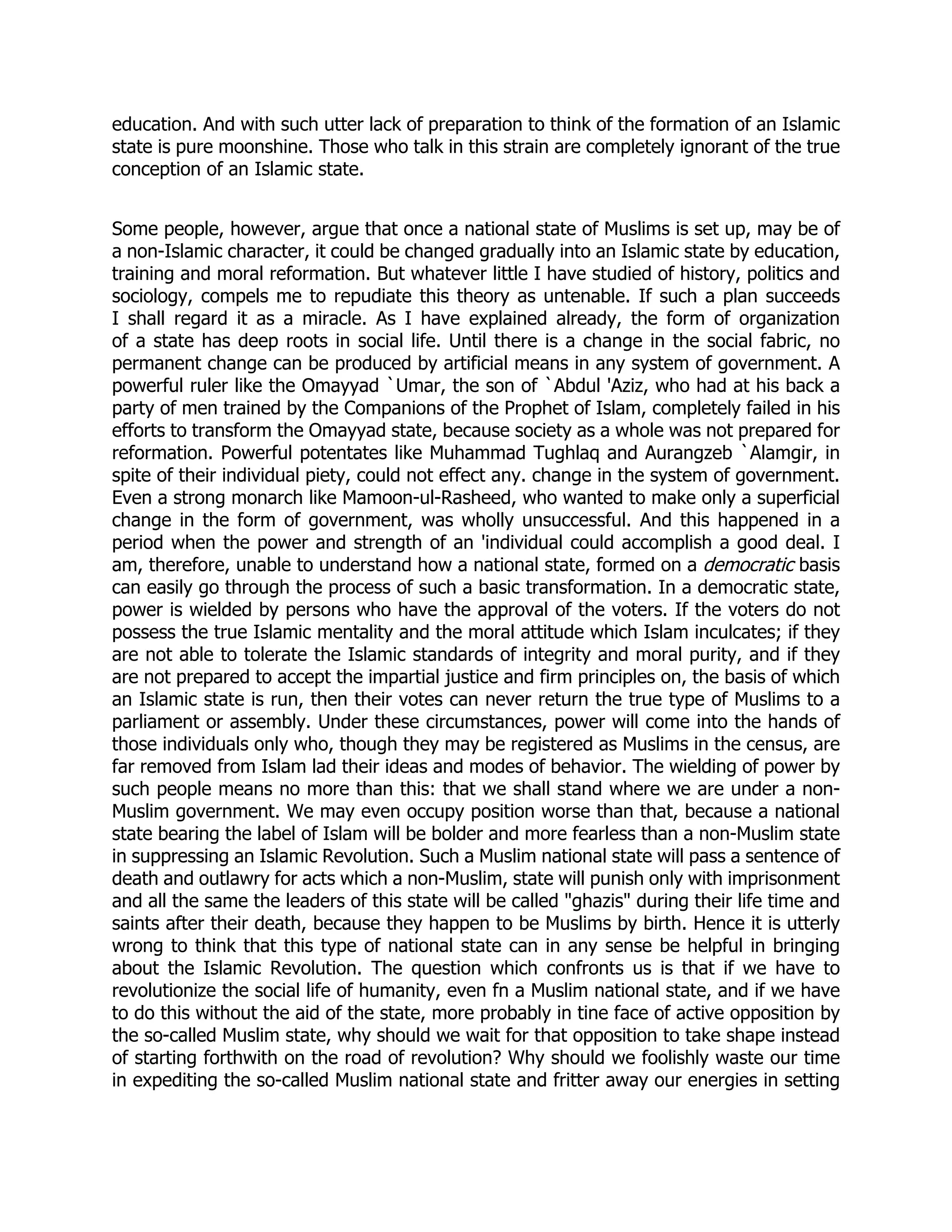 The Process Of Islamic Revolution | PDF