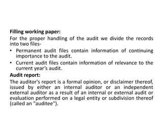 The process of issuing audit report by ca firm | PPT