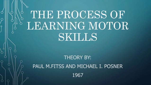 The process of learning motor skills | PPTX | Sports