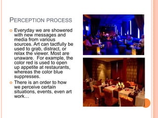 The process of perception & art | PPT