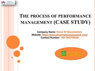 The process of performance management (CASE STUDY).pptx | Management ...