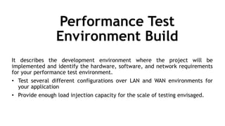 The process of performance testing | POTX