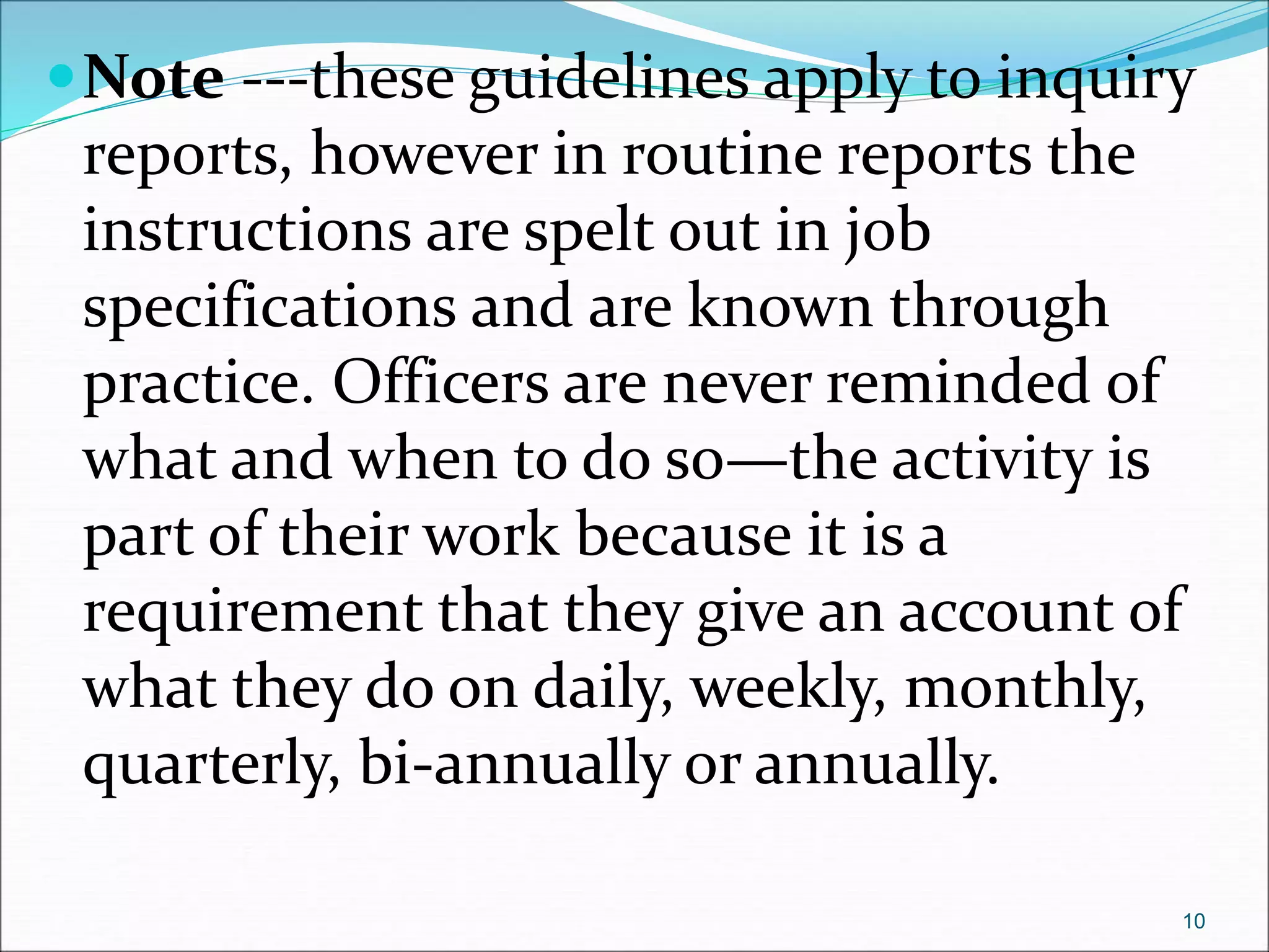 HOW TO WRITE REPORTS FOR THE EXECUTIVES AT THE WORKPLACE.ppt