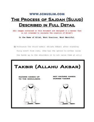 The process of sajdah (sujud) described in full detail www.scmuslim.com