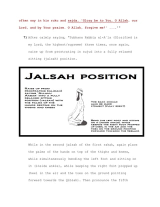 The process of sajdah (sujud) described in full detail www.scmuslim.com