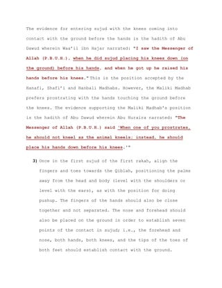 The process of sajdah (sujud) described in full detail www.scmuslim.com