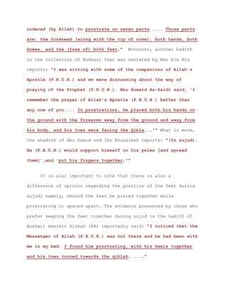 The process of sajdah (sujud) described in full detail www.scmuslim.com