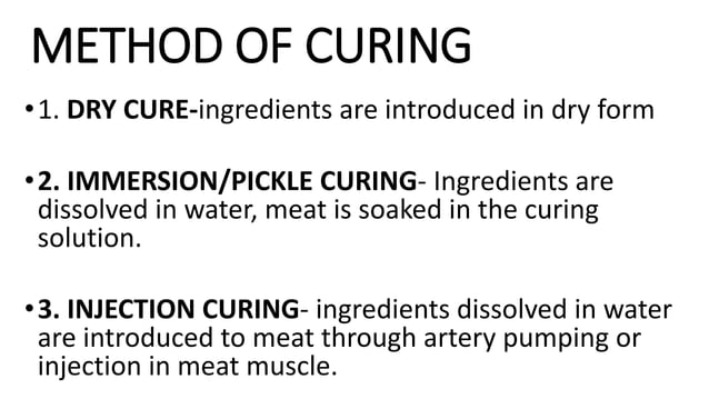 THE PROCESS OF SALTING AND CURING...pptx | Chemistry | Science