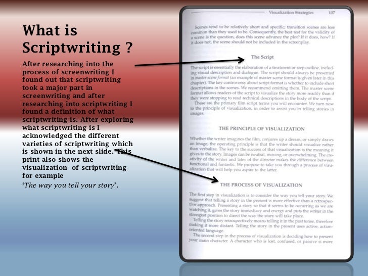 The process of screenwriting
