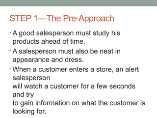 The Process of Selling - Steps of a Sale.pptx | Sales | Business