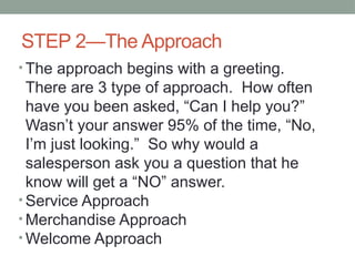 The Process of Selling - Steps of a Sale.pptx | Sales | Business