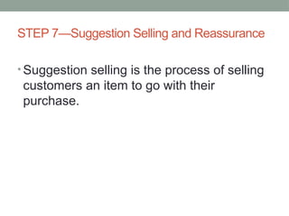 The Process of Selling - Steps of a Sale.pptx | Sales | Business