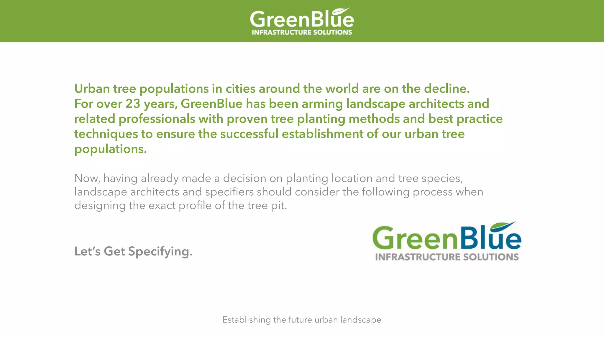 The Process of Successful Tree Pit Design by GreenBlue | PPT