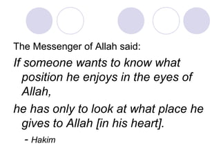 The process of Tazkiya | PPT