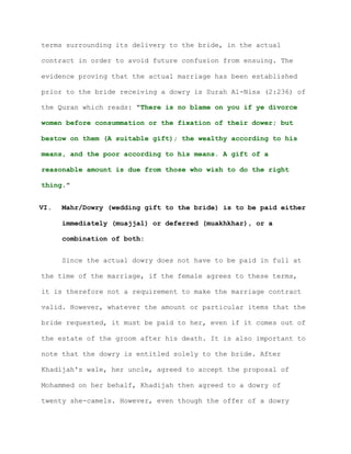 The process of the islamic marriage contract and wedding (nikah ...