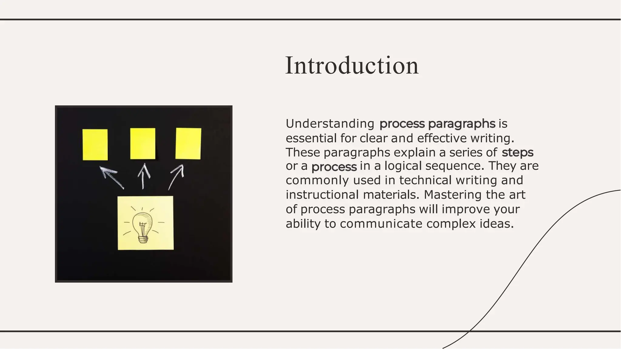 The Process Paragraph, Presentation and research paper | PPT