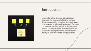 The Process Paragraph, Presentation and research paper | PPT