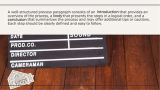 The Process Paragraph, Presentation and research paper | PPT