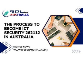 The Process to Become ICT Security 262112 in Australia | PPTX