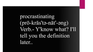 The procrastination doom loop | PPTX