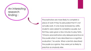 The procrastination doom loop | PPTX