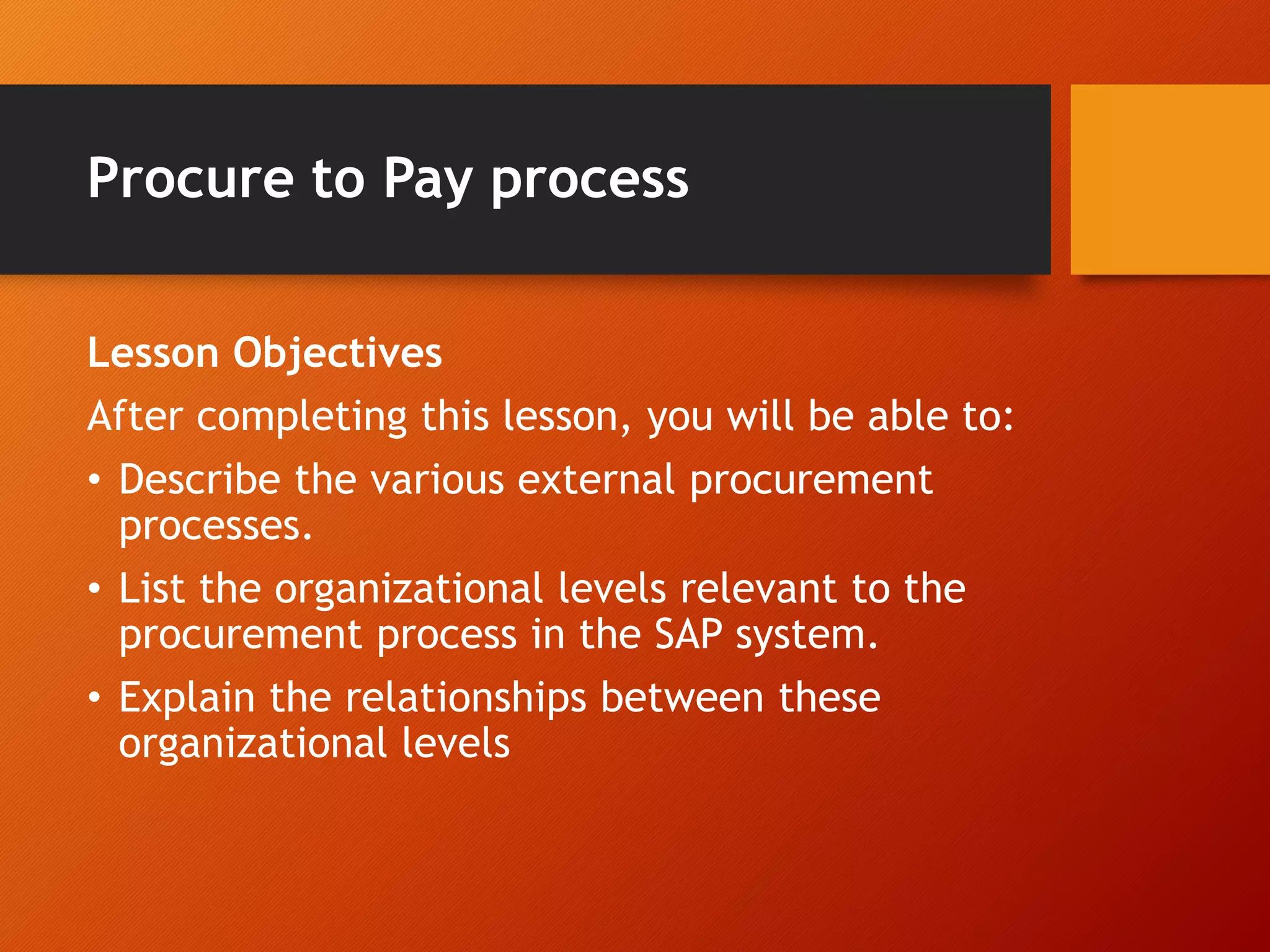 The procure to pay process | PPTX | Credit Cards | Personal Debt