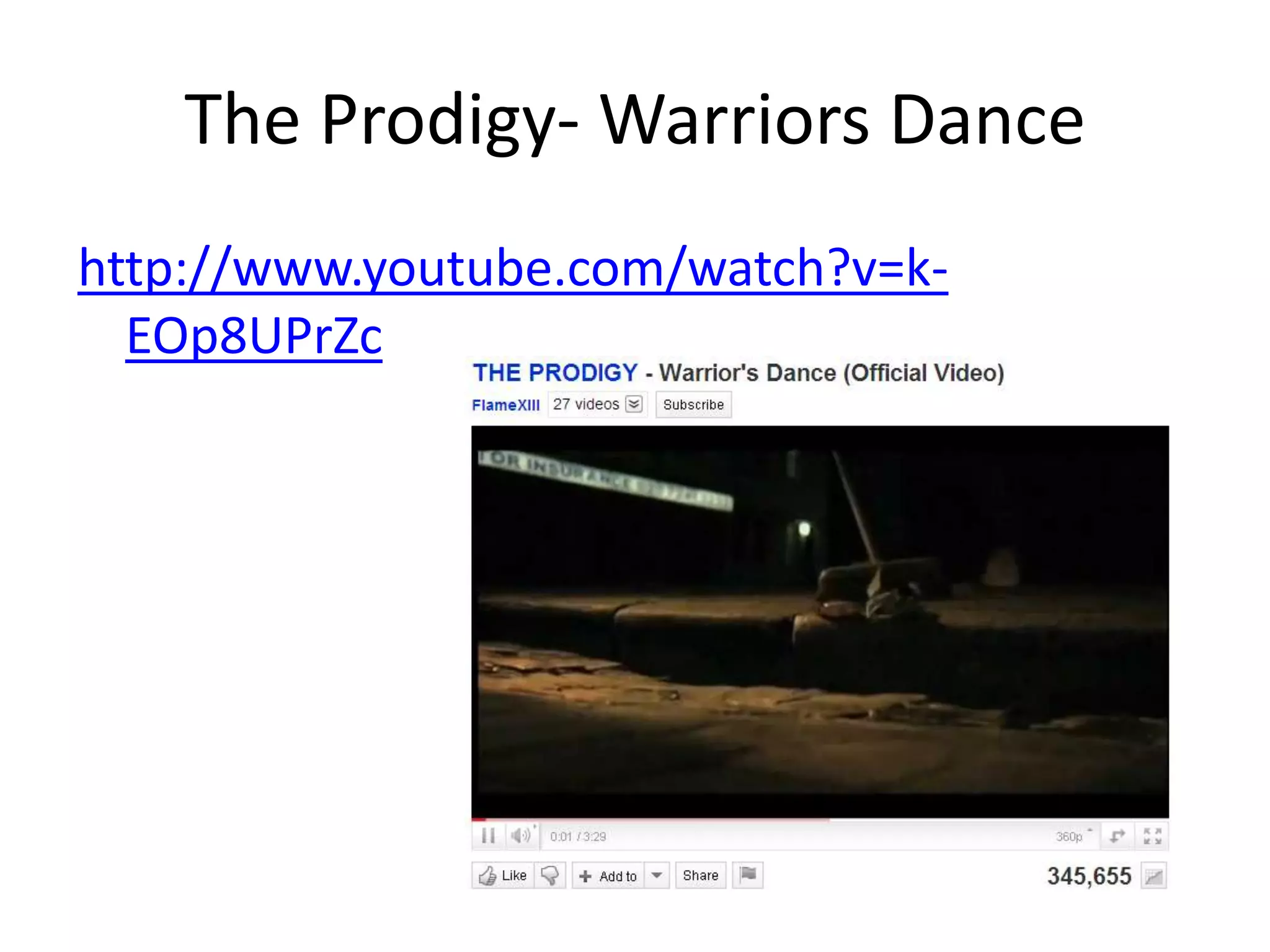 The prodigy warriors dance analysis | PPTX | Video Production | Content Production