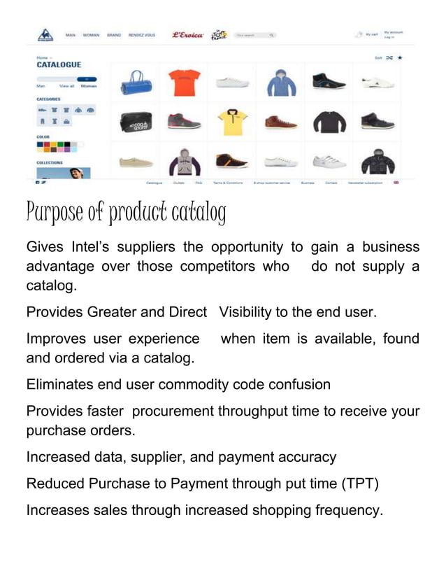 purpose of product catalog | PDF