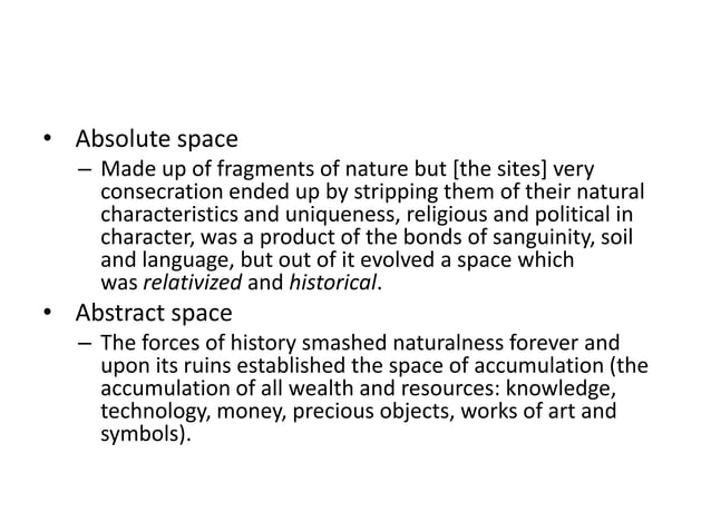 The production of space hi | PPTX | Geography | Science