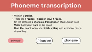 The Production of Speech Sounds in the Phonetics and phonology | PPT