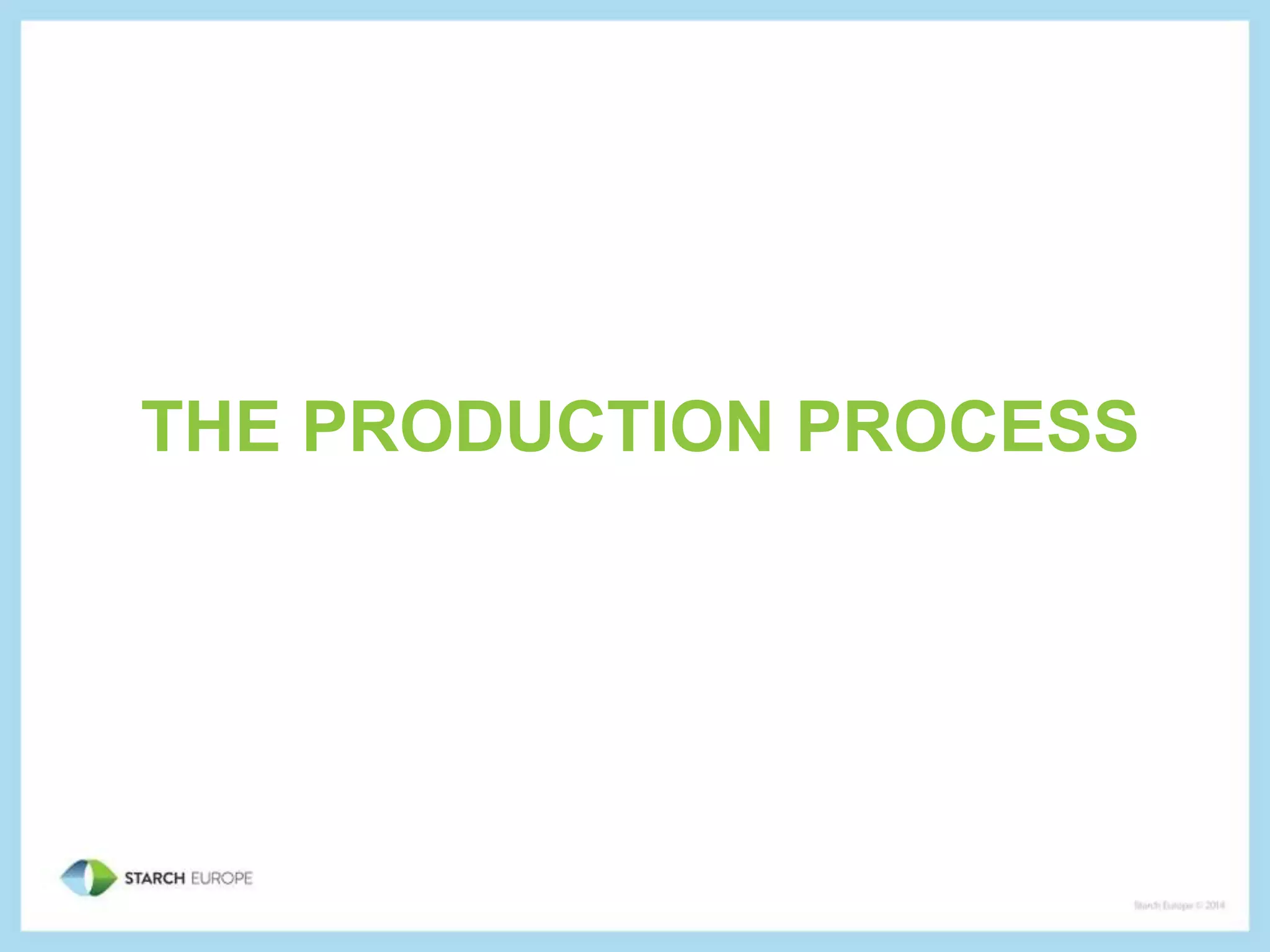 The production process of starch | PPTX