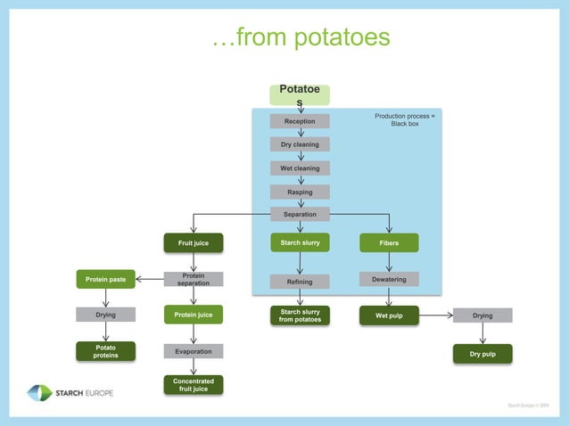 The production process of starch | PPTX | Desserts and Baking | Food ...