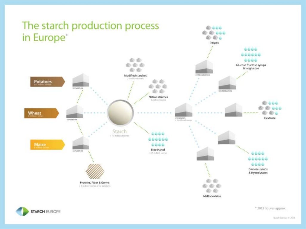 The production process of starch