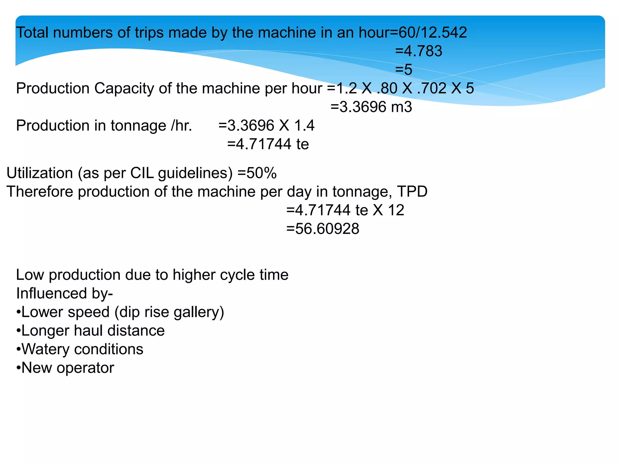 The productivity of lhd in underground coal mines | PPTX