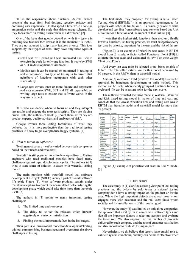 The productivity of testing in software development life cycle | PDF