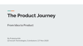 The Product Journey | PDF