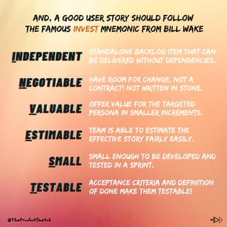 The Product Sketch - Writing Delightfully Effective User Stories | PPT