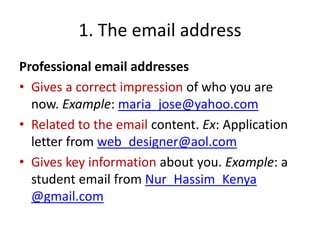 Writing A Professional Email Example