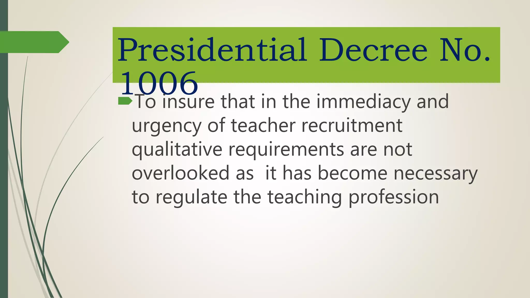 The professionalization of teaching | PPTX