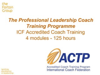 The professional leadership coaching model | PPTX