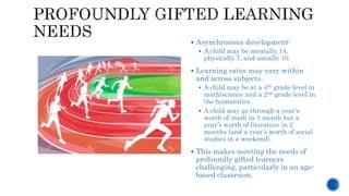 Understanding the Profoundly Gifted | PPTX
