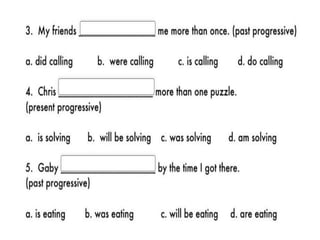 The progressive aspects of verb | PPTX