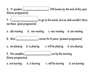 The progressive aspects of verb | PPTX
