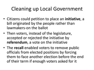 Initiative Progressive Era