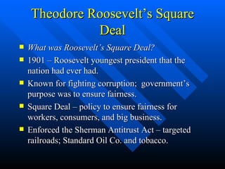 The progressive era roosevelt | PPT | Civic affairs | Politics