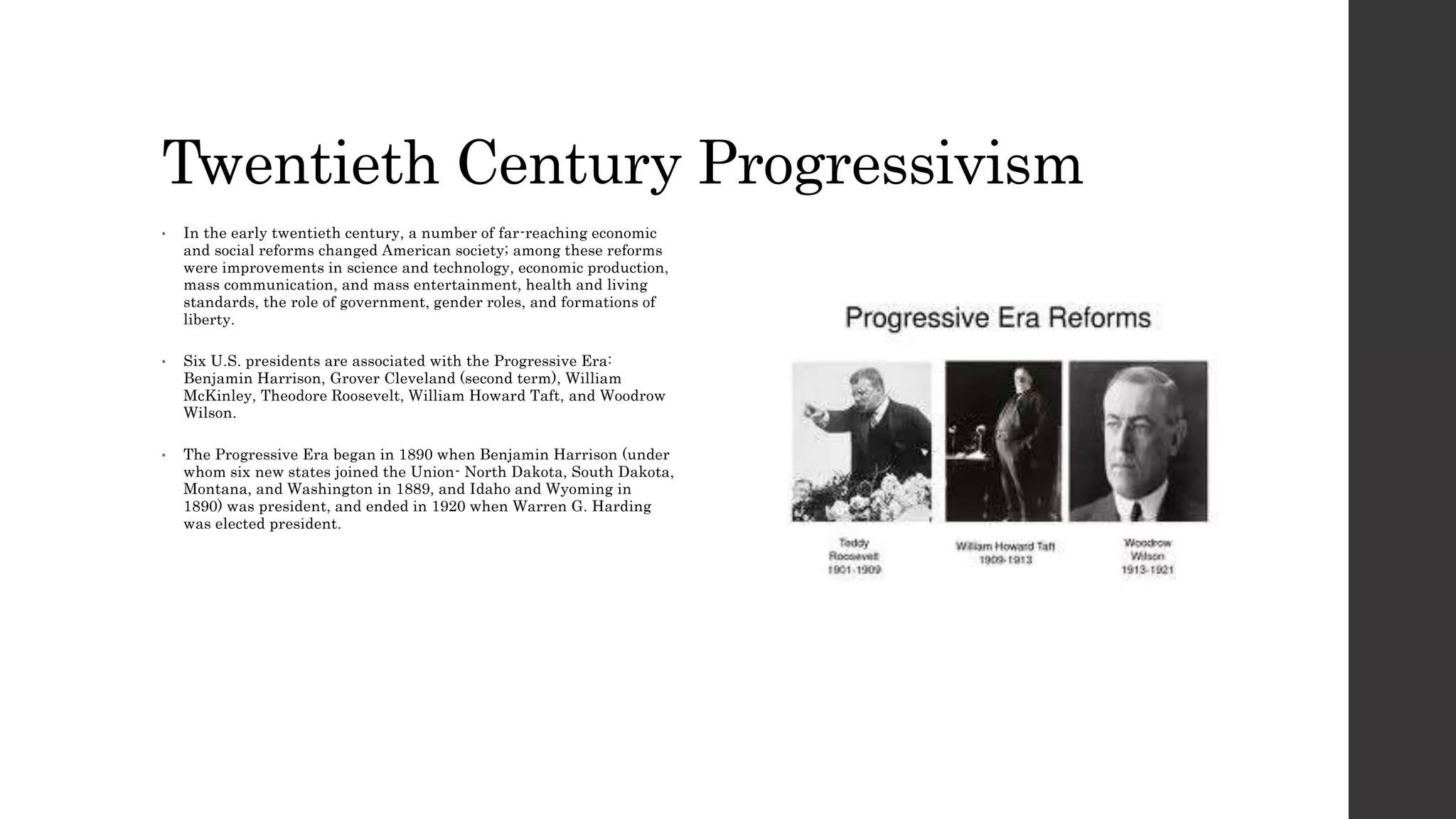 The Progressive Era (1890-1920) | PPTX