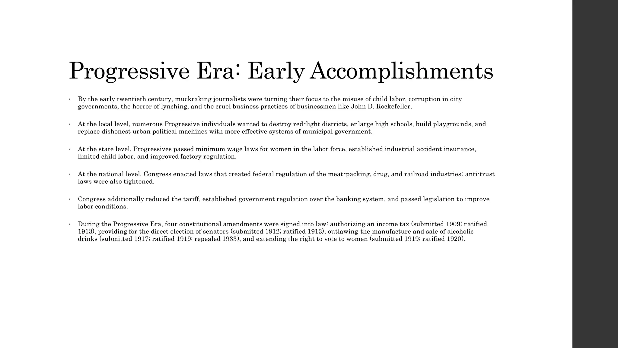 The Progressive Era (1890-1920) | PPTX